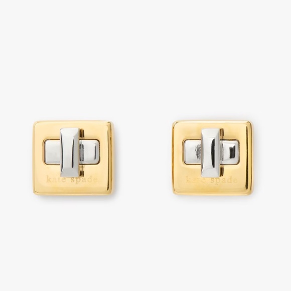 kate spade | Jewelry | Kate Spade Phoebe Turnlock Studs | Poshmark